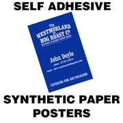 SELF ADHESIVE SYNTHETIC POSTERS - from £1.19